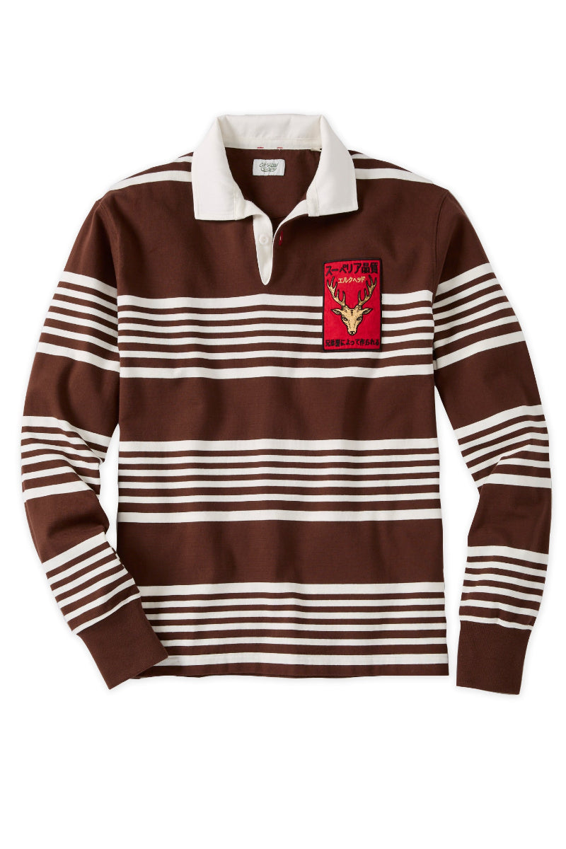 Heritage Stripe Elk Patch Rugby Jersey – Elk Head Clothing